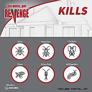 Revenge Ant Killer Granules, 4 lbs. Ready-to-Use Fast Acting Perimeter Treatment for Home Kills Ants, Fleas & Roaches