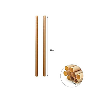 5 Inch Short Biodegradable Cocktail Straws 200 pcs Compostable Cocktail Stirrers Straws Made from 100% Sugarcane Fiber A Eco- Friendly Sturdy Drinking Straws for Hot and Cold Drinks Not Foggy