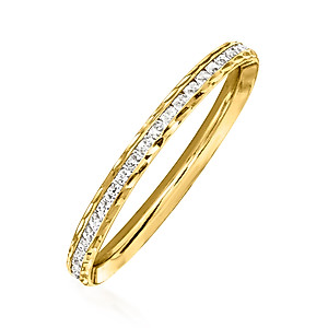 Ross-Simons 0.70 ct. t.w. CZ Eternity Band in 14kt Yellow Gold. Size 6