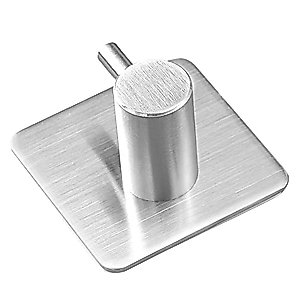 Towel Hooks, Brushed Nickel Stainless Steel Coat Robe Clothes Hook Modern Wall Hook Holder for Bathroom Kitchen Garage Hotel Wall Mounted