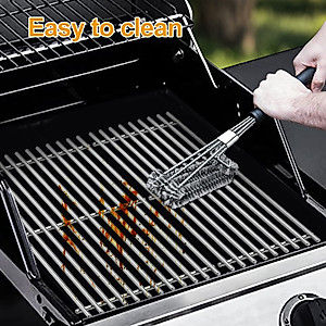 Grill Cooking Grates Replacement Parts for Charbroil Performance 4 Burner Gas Grill, 18 Inch Grill Grid for Char-broil 463376319 463376519 463375619 463376419 G470-0003-W1, G470-0002-W1,G321-0005-W1