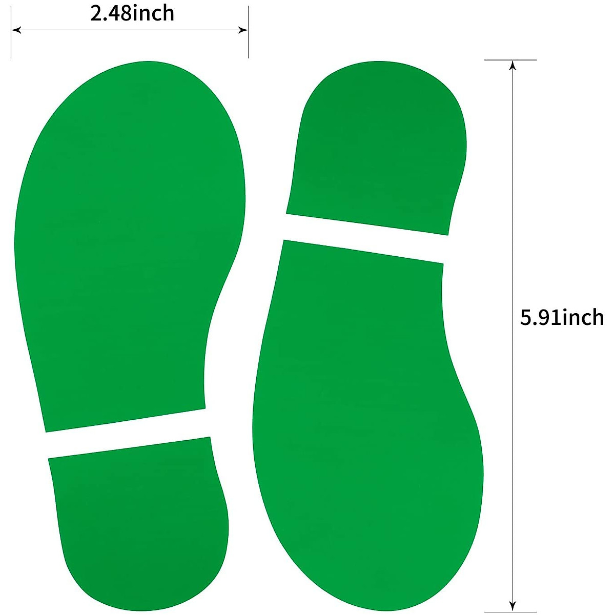 60 Pairs Kids Shoes Decals Footprint Stickers Decals Floor Wall Stairs for Christmas Decor Class, Dance Studio, Floor Stickers Party Decoration Celebrate St. Patrick's Day
