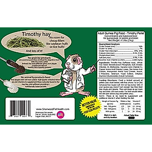 Sherwood Pet Health Adult Guinea Pig Food Measured Timothy Pellet (4.5 Pound)
