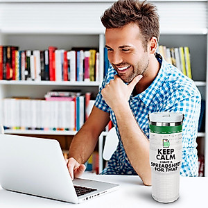 thmasamwr 30oz Excel Tumbler, Spreadsheet Coffee Mug, Relax I Have A Spreadsheet For That Mug for Accountant, CPA, Coworker, Funny Spreadsheet Excel Gifts for Men Women