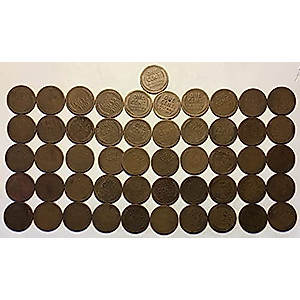 1912 P Lincoln Wheat Cent Penny Roll (25) Coins Penny Seller Good