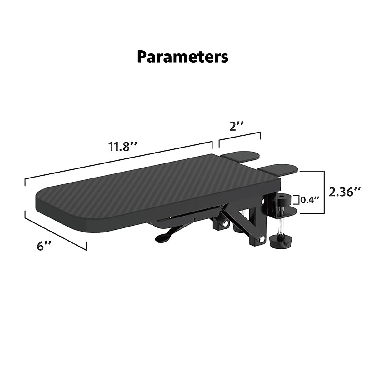 HONJIE Computer Arm Rest for Desk, Suitable for Office desks, Sturdy Mouse arm Support, Computer Desk Extender, Suitable for Home and Office