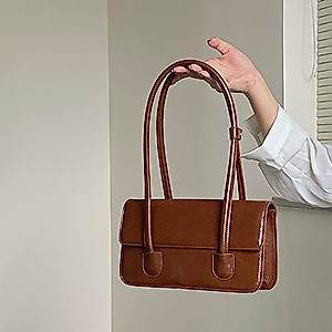 Chloe soo Shoulder Bag for Women Leather Brown Tote Bag Large Work Bag 14BN