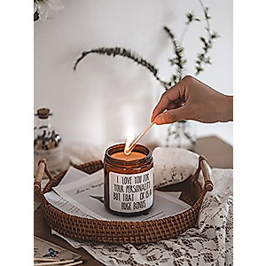 Funny Gifts for Boyfriend Husband, I Love You for Your Personality Scented Candle, Unique Rude Birthday Anniversary Father's Day Gift Valentine's Day Gift for Husband Boyfriend Him Fiance Men