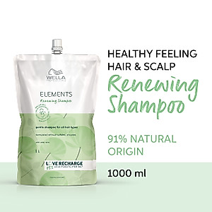 Wella Professionals Elements Renewing Shampoo| Formulated with Natural Ingredients| Sulfate and Silicone-Free Shampoo| For All Hair Types| 33.8 Fl Oz