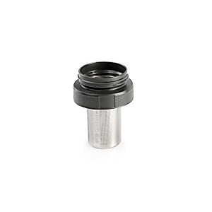 GSI Outdoors H2JO Stainless Steel Brew & Steeping Filter I Wide-Mouth Bottle Twist-On Travel Filter for Brewing Coffee & Tea