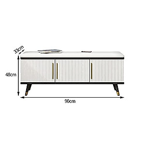 TOMYEUS Shoes Shelf Entryway Bench White Light Luxury Shoe Cabinets Minimalist Metal Shoe Rack Sitting Shoe Changing Stool Shoes Organizer Space Saving Furniture Stackable Shoe Rack