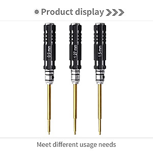 Hobbypark Mini RC Allen Wrench Set 0.9mm 1.27mm 1.5mm Hex Driver Screwdrivers & Wheel Nut Wrench for Axial SCX24 1/24 RC Crawler Car Tools