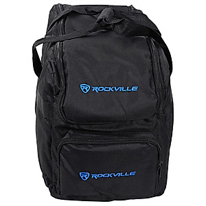 Rockville RLB30 Bag for 4 Slim Par Chauvet/ADJ Lights+Controller+Accessories,Black