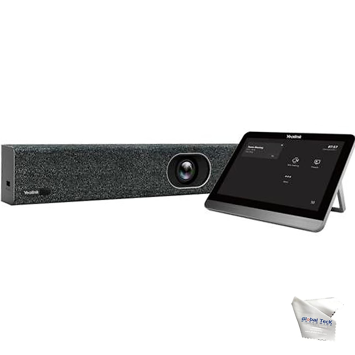 Yealink A20-020-ZOOM Certified MeetingBar Conference System with CTP18 Touch Console, Connects to Deskphone, PC/Mac, Softphones - Works with Teams, Zoom, Skype, Microfiber Included - by GTW