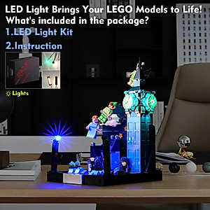 LocoLee LED Light Kit for Lego Peter Pan & Wendy's Flight Over London 43232, Creative Lighting Set Accessories Compatible with Lego 43232 Building Set (Lights Only, No Models)