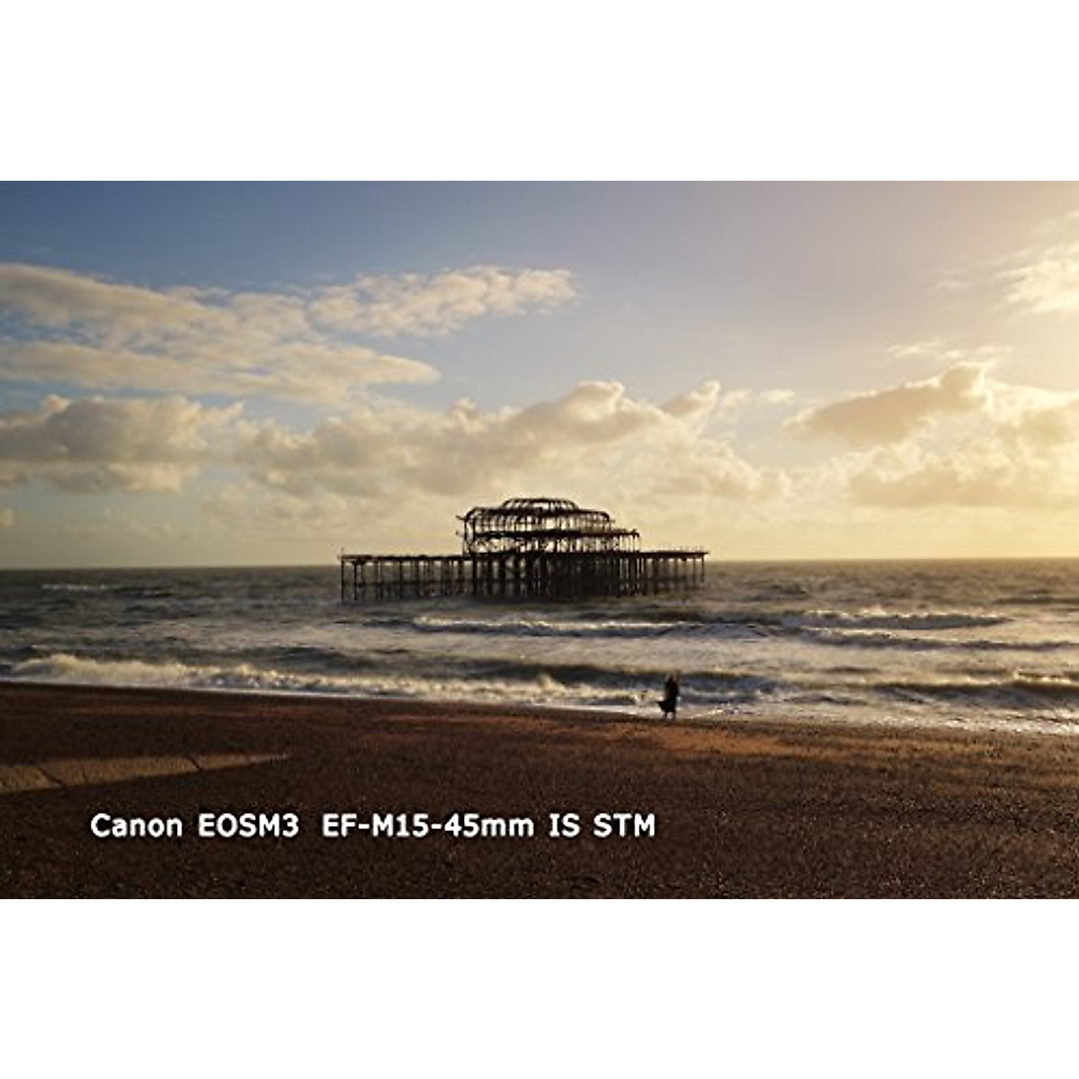 Canon EOS M3 24.2MP 1080P Wi-Fi Camera with EF-M 15-45mm is STEM Lens (White) International Version (No Warranty)