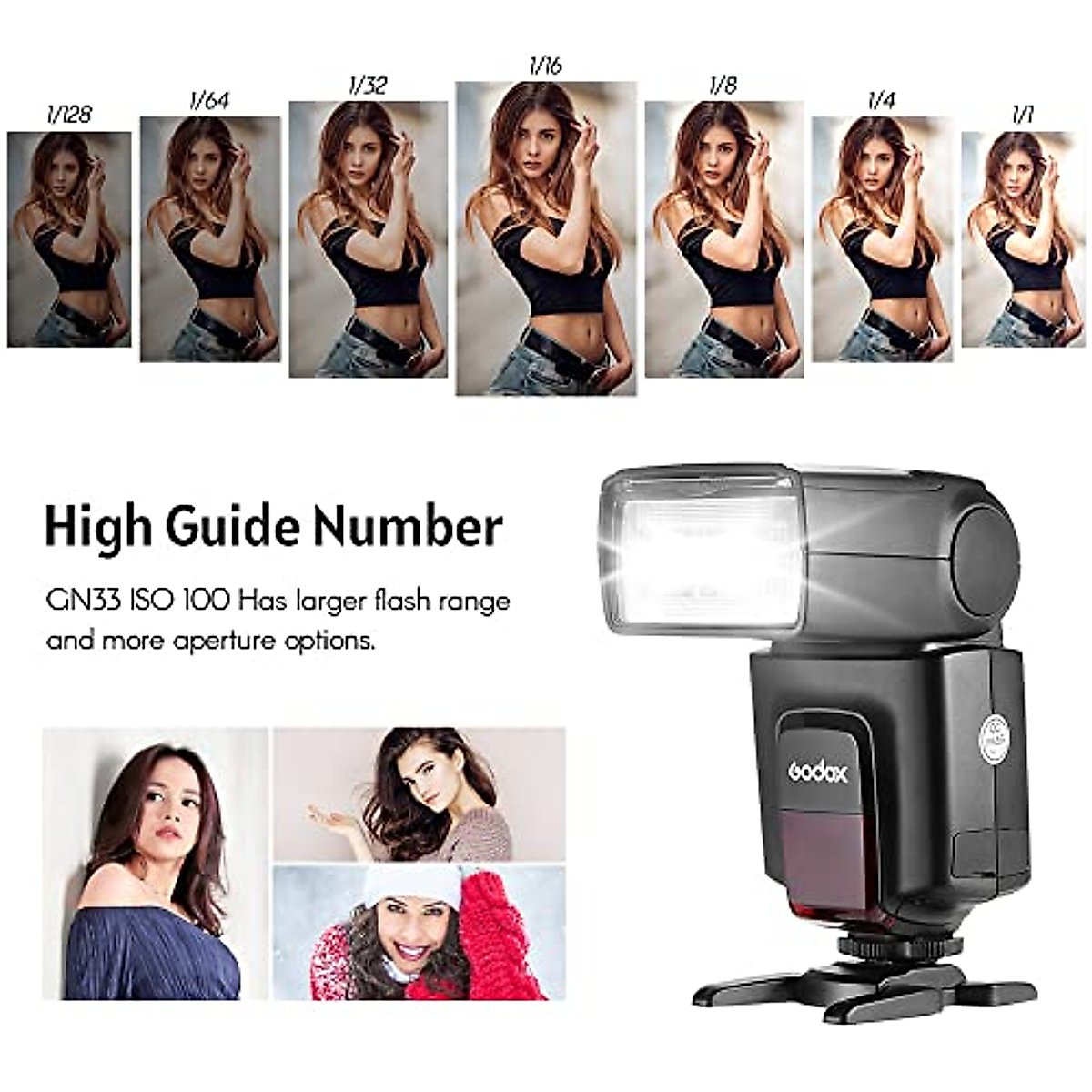 GODOX TT520ⅡUniversal On-Camera Flash Electronic Speedlite + AT-16 2.4G Wireless Trigger Transmitter Guide Number 33 S1 S2 Modes Replacement for Canon Nikon Pentax