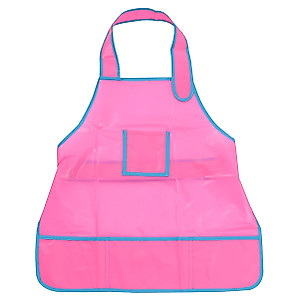 SOIMISS Children Painting Apron Painting Smock Painting Apron Overalls for Kids Overol Para Niño Kids Apron Children Drawing Plastic Art Supplies Children Painting Smock Child Apron
