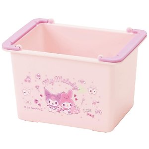 Skater MBSK1-A Stackable Mini Basket, Set of 2, My Melody Kuromi, Cute, Sanrio, 4.6 x 3.3 x 3.1 inches (11.7 x 8.4 x 7.8 cm)