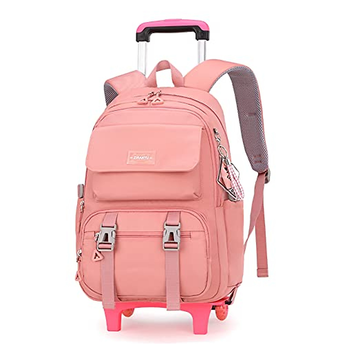 MITOWERMI Kids Rolling Backpack for Girls Trolley Bags for Elementary Middle School Backpack with Wheels Rolling Bookbag for Boys