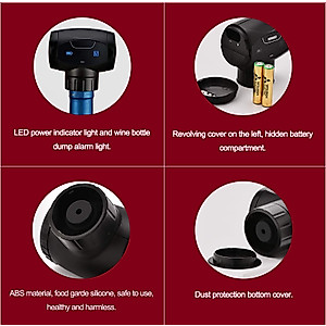 Ataller Electric Wine Stopper, Automatic Vacuum Wine Saver, Electric Smart Wine Stopper, Reusable Bottle Sealer & Wine Preservation System - Wine Accessories Gifts