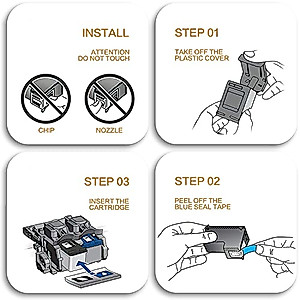 KONGTENBUY - Remanufactured 63XL Ink Cartridge Replacement for HP Envy 4510 4520 4525 4528 HP OfficeJet 5267 5255 3830 4650 5258 3832 HP DeskJet 1110 1112 2132 3630 3636 (2Black 1 Tricolor)
