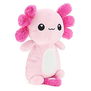 UNIMV Axolotl Plush, Cute Pink Axolotl Stuffed Animals, Kawaii Soft Plushies Pillow Toy Axolotl Plushie Gifts for Girls Kids Decor (Pink)
