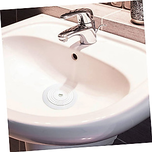 Amosfun Kitchen Sink Plug Bathtub Drain Stopper Tubs Rubber Drain Bathroom Sink Plugs Drain Plug Silicone Stopper Plug Bath Tub Tube Stops Silicone Tub Stoper White 15c Floor Drain Catcher