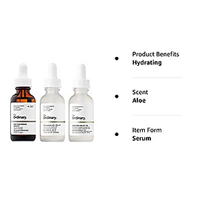 The Ordinary Face Serum Set! 100% Plant-Derived Squalane Prevent Ongoing Loss Of Hydration! Niacinamide 10% + Zinc 1% Reduces Skin Blemishes! Hyaluronic Acid 2% + B5 Enhanced Hydration!