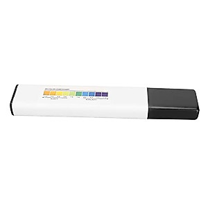 Water PH Tester, 0‑14PH Accurate Detection Automatic Calibration Automatic Temperature Replenishment Water Quality Tester Highly Sensitive Probe for Aquarium