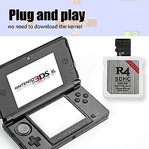 2023 Update Wood Version R4 Card R4 SDHC Adapter with 32GB TF SD Card for DS DSI 2DS 3DS NDS,No timebomb