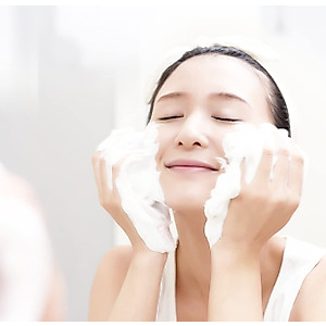 JIBIACB Facial Foamer Face Foam Maker Marshmallow Whip Maker Skincare Tools Facial Cleansing Tool for Face Wash Gift for Her (2pcs, White+Purple)