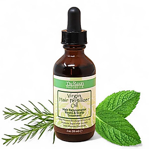 Virgin Hair Fertilizer Oil (2 Pack) - Roots and Scalp Treatment for Thinning or Breaking Hair | Enriched with Jamaican Black Castor Oil