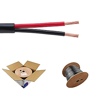 Satmaximum 14/2 500FT Outdoor Speaker Wire Copper Clad Aluminum, Stranded Bulk Audio Cable | CL2, Direct Burial, UV Resistant