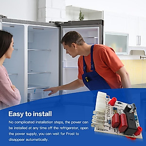 Upgraded W10366605 Refrigerator Adaptive Defrost Control Board for Whirlpool Replaces 2213489, 2213490, 2213456, 2213457, 2213476, W10353224, W10351626, W10366604, W10366605