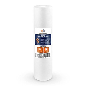 Aquaboon 5 Micron 20" x 4.5" CTO Carbon Block & Sediment Replacement Filter Cartridges Set | 1 set, 2 packs FC25BX4, 32-450-20-GREEN, EP20-BB, 2C-20BB, 155358-43, DGD-5005-20, 33003117-1