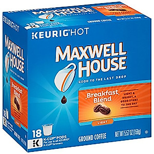 Maxwell House Breakfast Blend K-CUP Pods, 18 (Pack of 6)