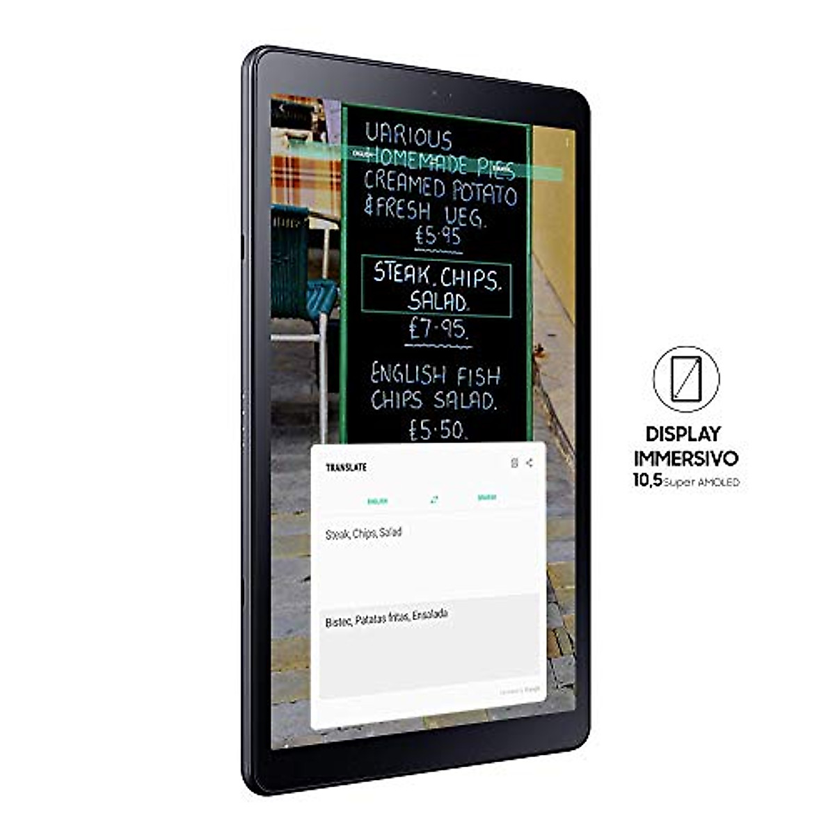 Samsung T590 Galaxy Tab A 10.5" Wi-Fi Black 32GB (International Model) 3GB RAM Touchscreen Tablet (Renewed)