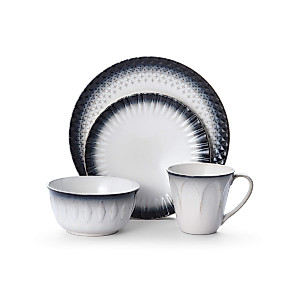 Pfaltzgraff Blake 16-Piece Dinnerware Set, Black