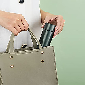 Cute Thermos Water Bottle - 5 Oz Mini Insulated Stainless Steel Bottle - Keeps Cold for 12 hours, Hot for 6 hours, Perfect for Purse or Kids Lunch Bag (Emerald Green)