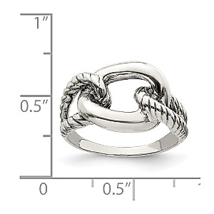 925 Sterling Silver Solid Ring Size 8 Jewelry for Women