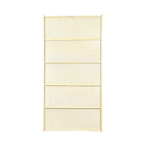 RRI Goods Classic Birch Book Shelf, Wooden Wall Organizer for Books, Toys, Office, and Kids Supplies, Natural (5 Tier - 60")