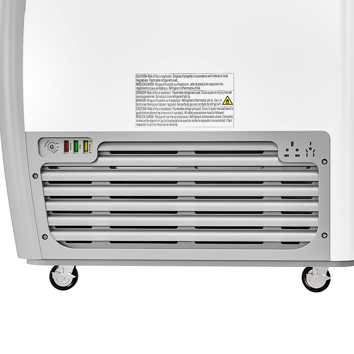 KoolMore MCF-16C Commercial Ice Cream Freezer Display Case, 16 Cu. Ft, White