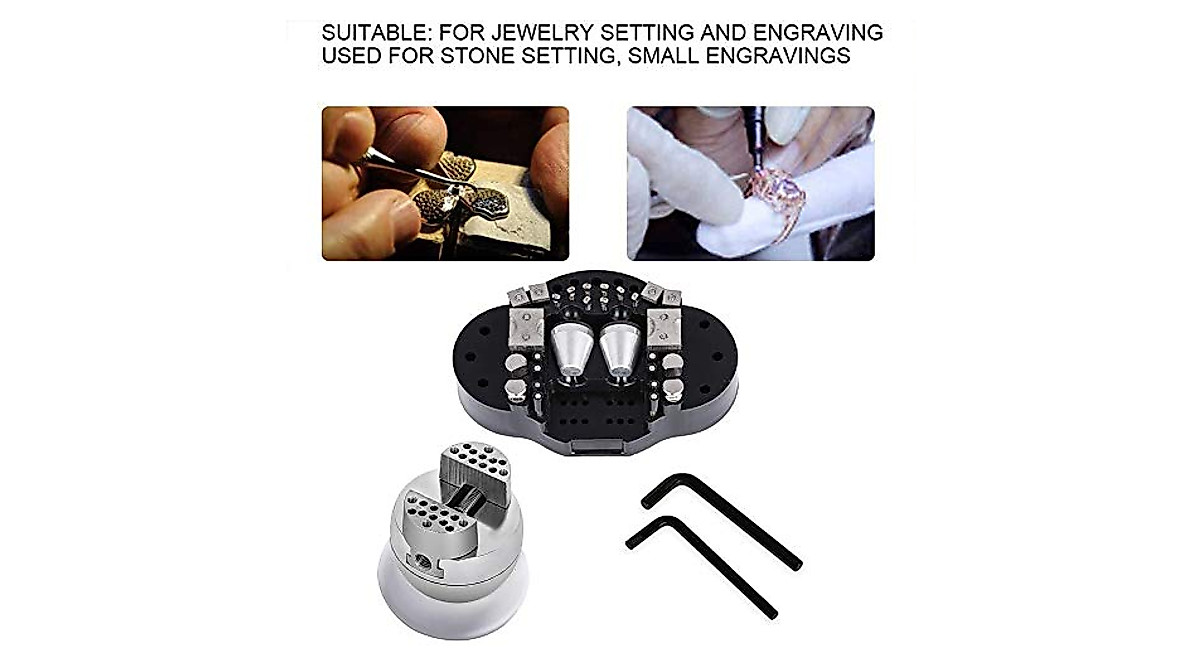 Ball Vise Engraving Tool for Jewelry & Stone Setting | 360° Rotation