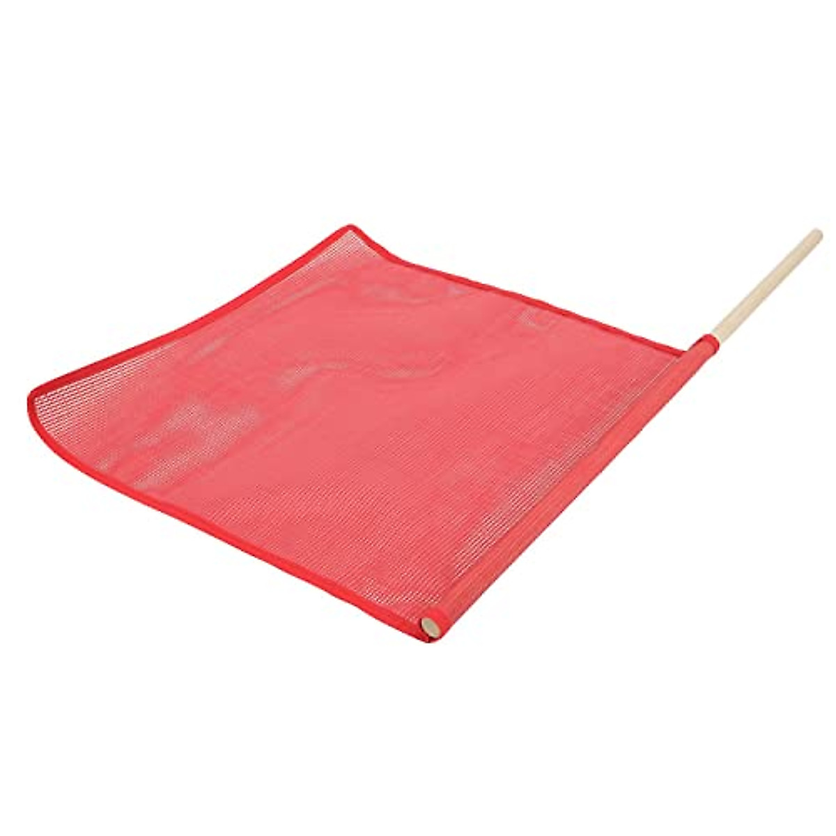 Mytee Products Red Safety Flags for Trucks with Dowel, DOT Compliant - 18 Inch x 18 Inch High Visibility Vinyl Mesh Warning Flags, 4 Pack