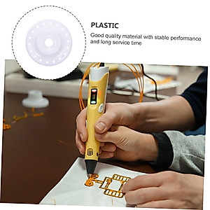 3pcs Pen Base Plastic 3D Pen Holder Printing Brush Base Printing Pen Storage Stand Printing Brush Stand 3D Printing Pen Support Printing Pen Storage Holder Printing Pen Stand