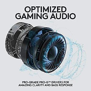 Logitech G PRO Gaming Headset for Oculus Quest 2 - Oculus Ready - Custom-length Cable - PRO-G Precision Gaming Audio Driver - Steel and Aluminum Build - Low-Latency 3.5 mm Aux Connection
