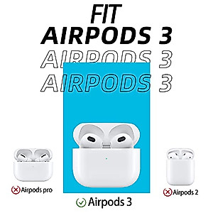 6 Pairs HOMICO for AirPods 3 Ear Tips Silicone Ear Covers [Fit in Case] Anti-Slip Earbud Covers Accessories Compatible with AriPods 3rd Generation - White