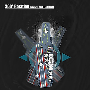 YEIBOBO ! 4 Channels Mini RC Military Aircraft Carrier Toy