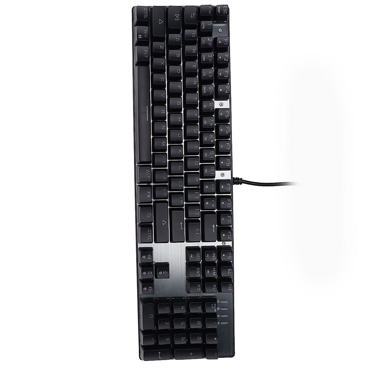 Byged Mechanical Keyboard, 104 Keys RGB Keyboard Wired PC Gaming Keyboard Durable Mechanical USB Keyboard with Blue Switch, for Desktop Laptop